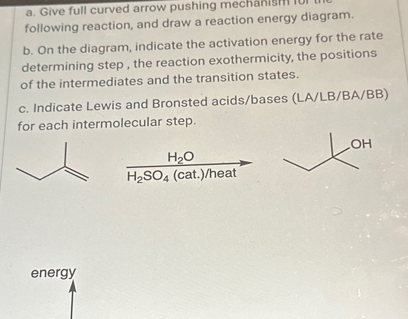 Solved a. ﻿Give full curved arrow pushing mechanism | Chegg.com