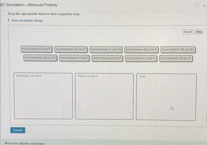 Solved in the PhET simulation window, click the Two Atoms | Chegg.com