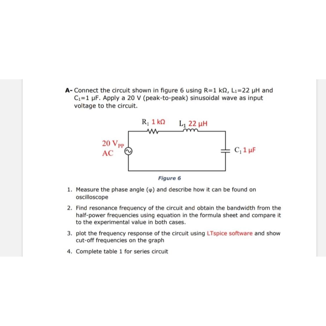 A- ﻿Connect the circuit shown in figure 6 ﻿using | Chegg.com