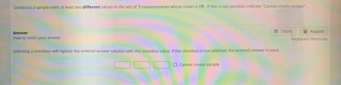 Solved Construct a sample with at least two different values | Chegg.com