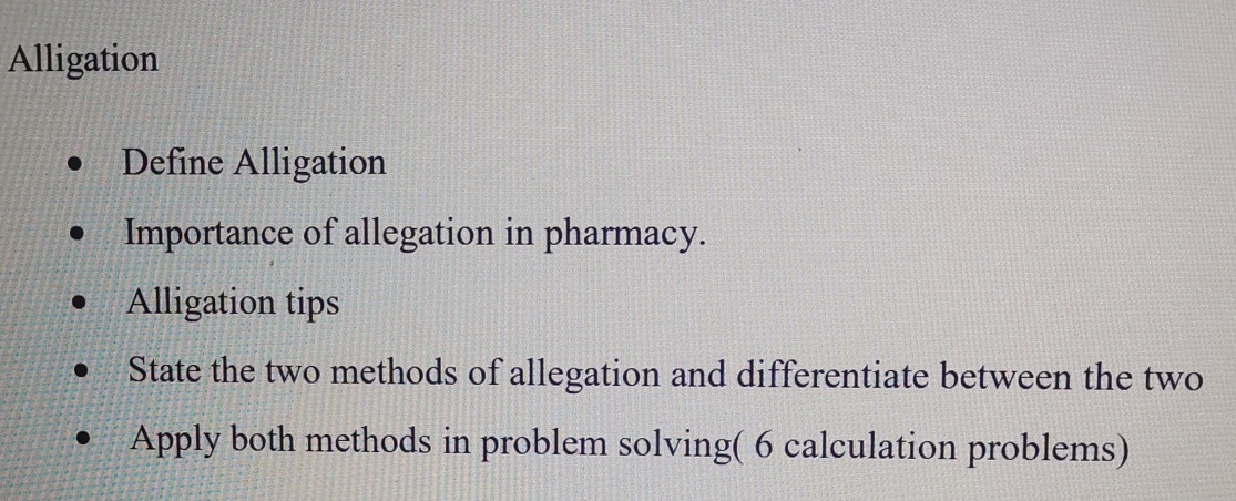 Solved AlligationDefine AlligationImportance of allegation | Chegg.com