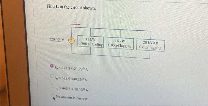 Solved Find Io in the circuit shown. | Chegg.com