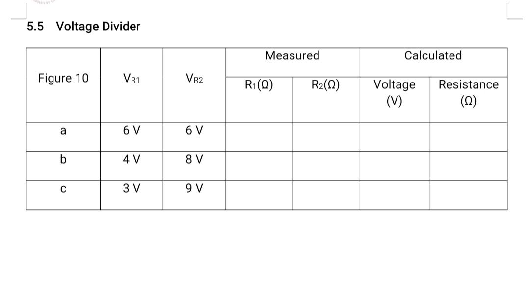 Solved 4 Procedure Part 1: Series Circuit 5V w R R2 12 V Vs | Chegg.com