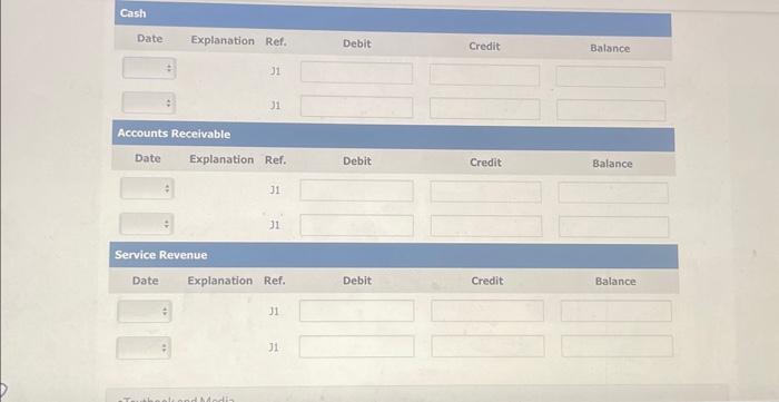 Solved Post the transactions using the standard form of | Chegg.com