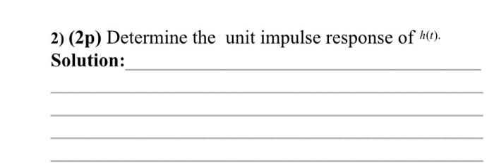Solved The input-output equation relating the input voltage | Chegg.com