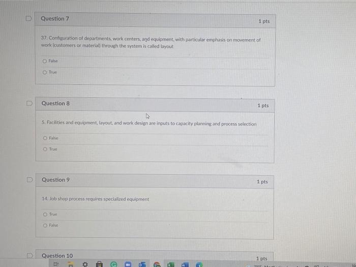 Solved Question 7 1 pts 37. Configuration of departments, | Chegg.com