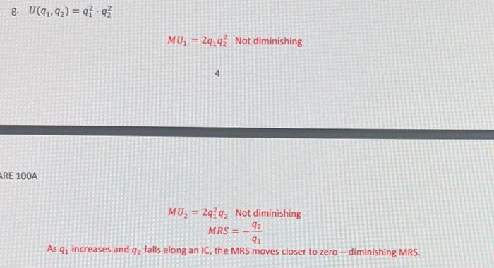 Solved how did we get the MRS? i keep getting it wrong? | Chegg.com