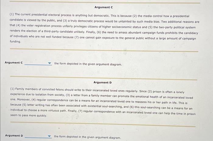 Solved 4. Extended Arguments 3 Each extended argument within | Chegg.com