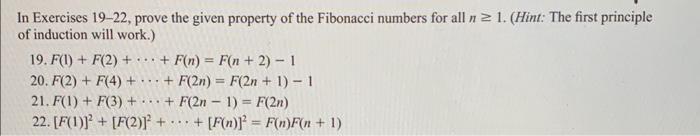 Solved In Exercises 19-22, prove the given property of the | Chegg.com