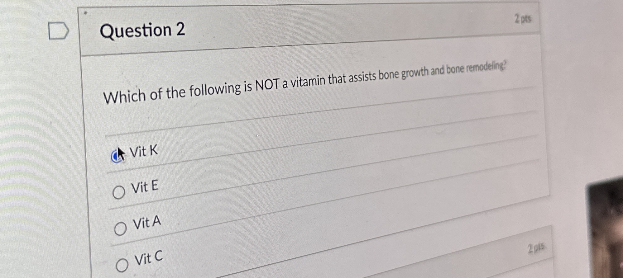 Solved Question 22 ﻿ptsWhich of the following is NOT a | Chegg.com