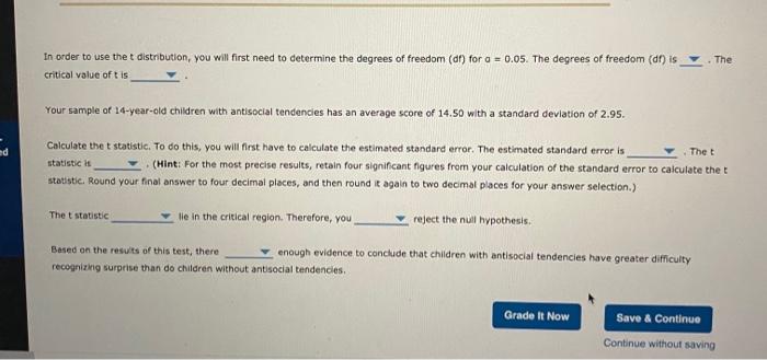 Solved Problem Set: Chapter 09 Introduction to the t | Chegg.com
