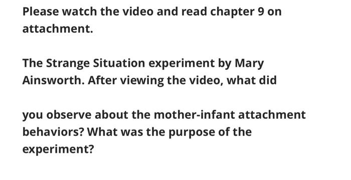 Please watch the video and read chapter 9 on | Chegg.com