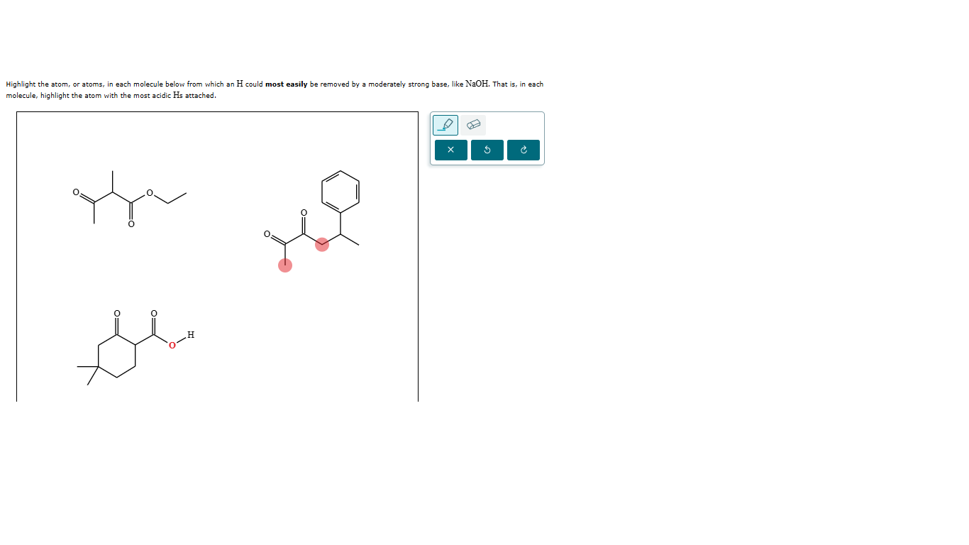 Solved Highlight the atom, or ﻿atoms, in ﻿each molecule | Chegg.com