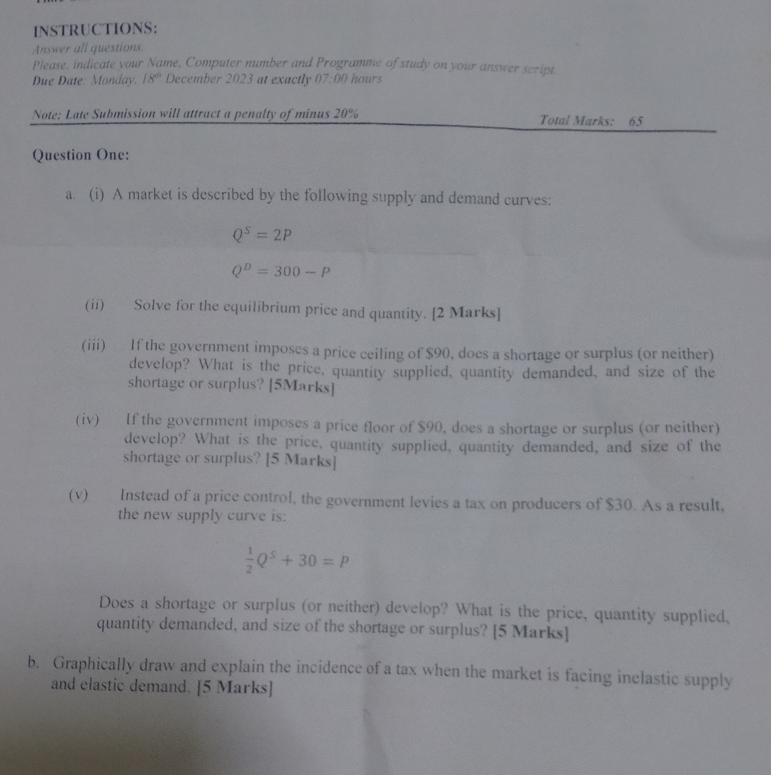 Solved INSTRUCTIONS:Answer all questions.Please indicate | Chegg.com