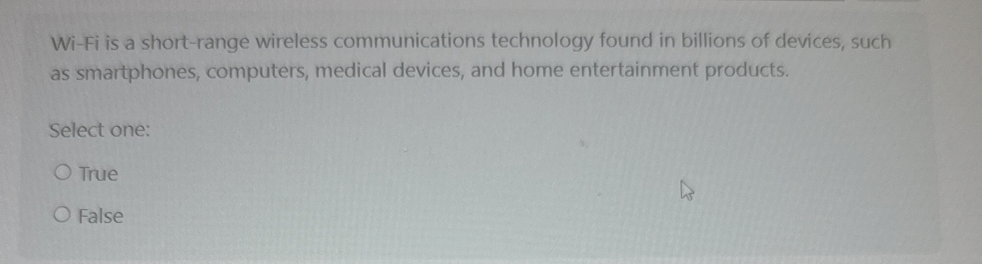 Solved Wi-Fi is a short-range wireless communications | Chegg.com