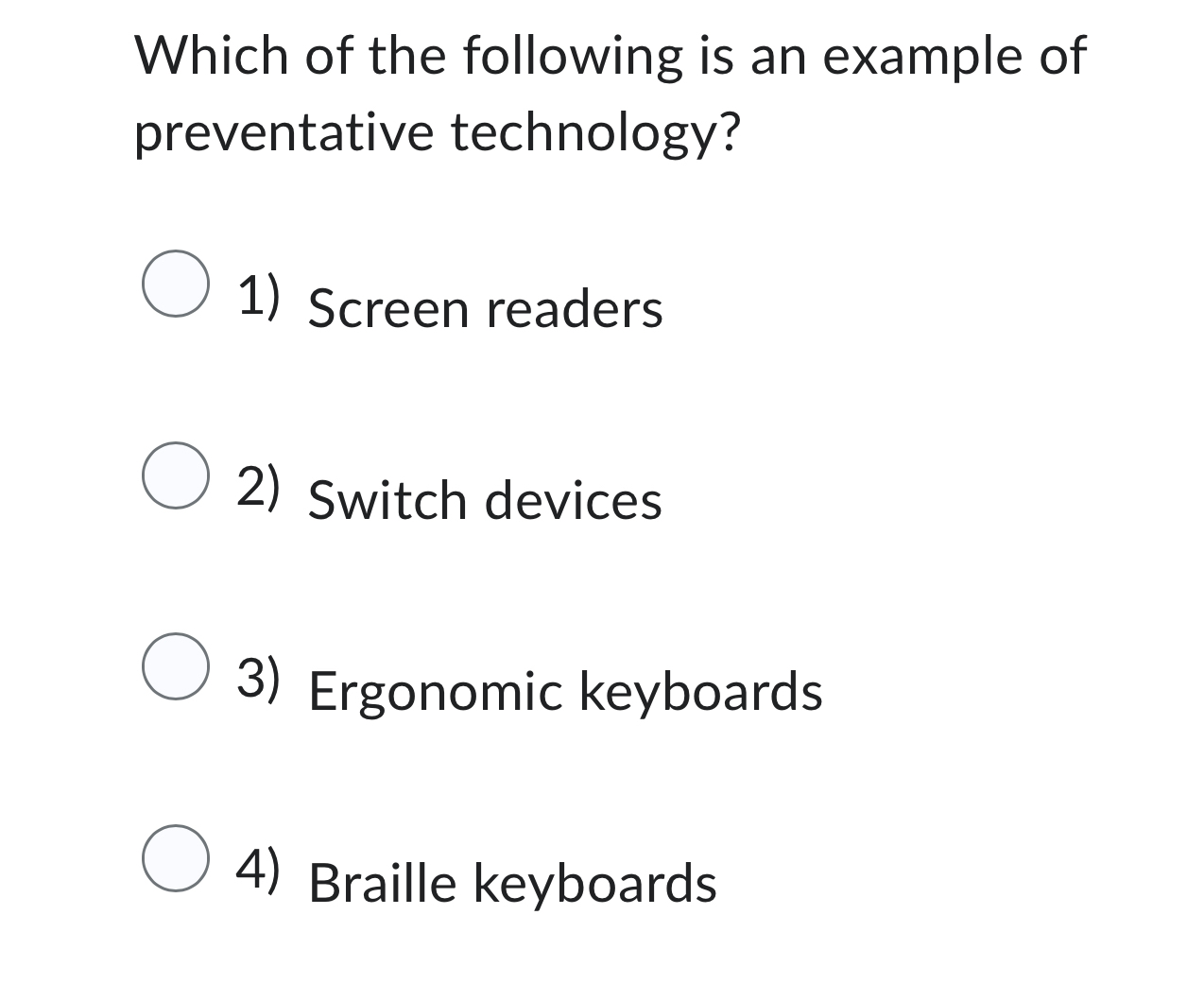 Solved Which of the following is an example of preventative | Chegg.com