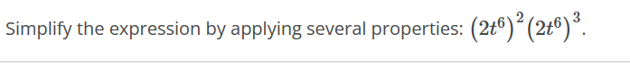 Solved Simplify the expression by applying several | Chegg.com