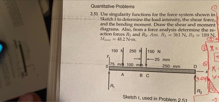 Solved Quantitative Problems 251 Use Singularity Functions 7578
