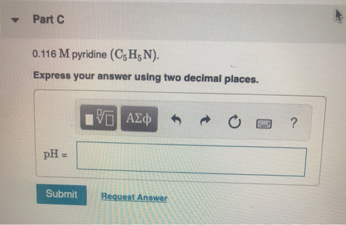 Calculate the pH of each of the following solutions | Chegg.com