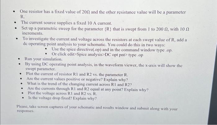 Solved With 2 resistors and a current source build the | Chegg.com
