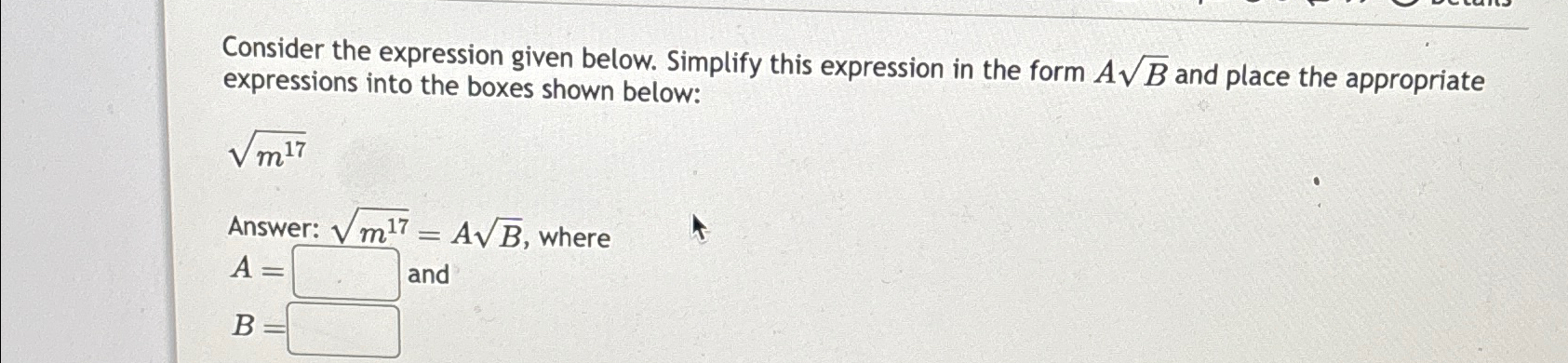 Solved Consider the expression given below. Simplify this | Chegg.com
