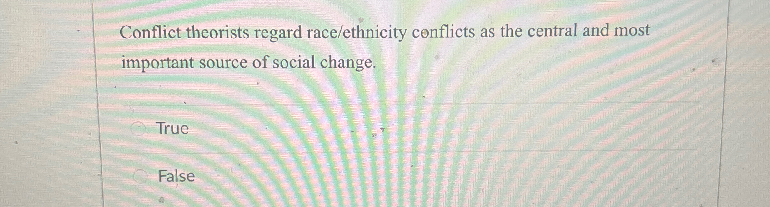Solved Conflict theorists regard race/ethnicity conflicts as | Chegg.com