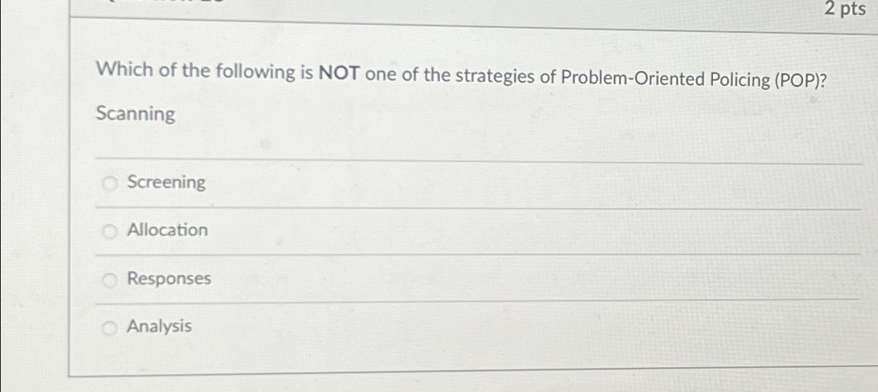 Solved Which of the following is NOT one of the strategies | Chegg.com