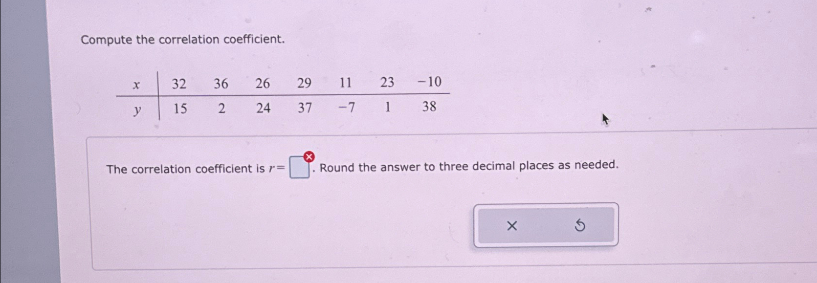 Solved Compute the correlation | Chegg.com