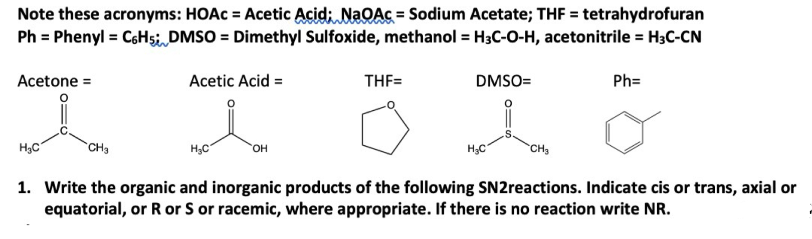 Solved Note these acronyms: HOAc = ﻿Acetic Acid; NaOAc= | Chegg.com