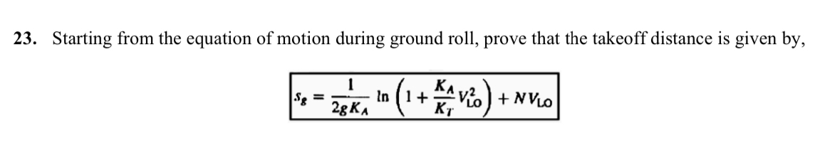 Solved Starting from the equation of motion during ground | Chegg.com