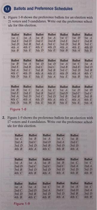 Solved Table 1-3321. Table 1-31 (see Exercise 11) shows the | Chegg.com