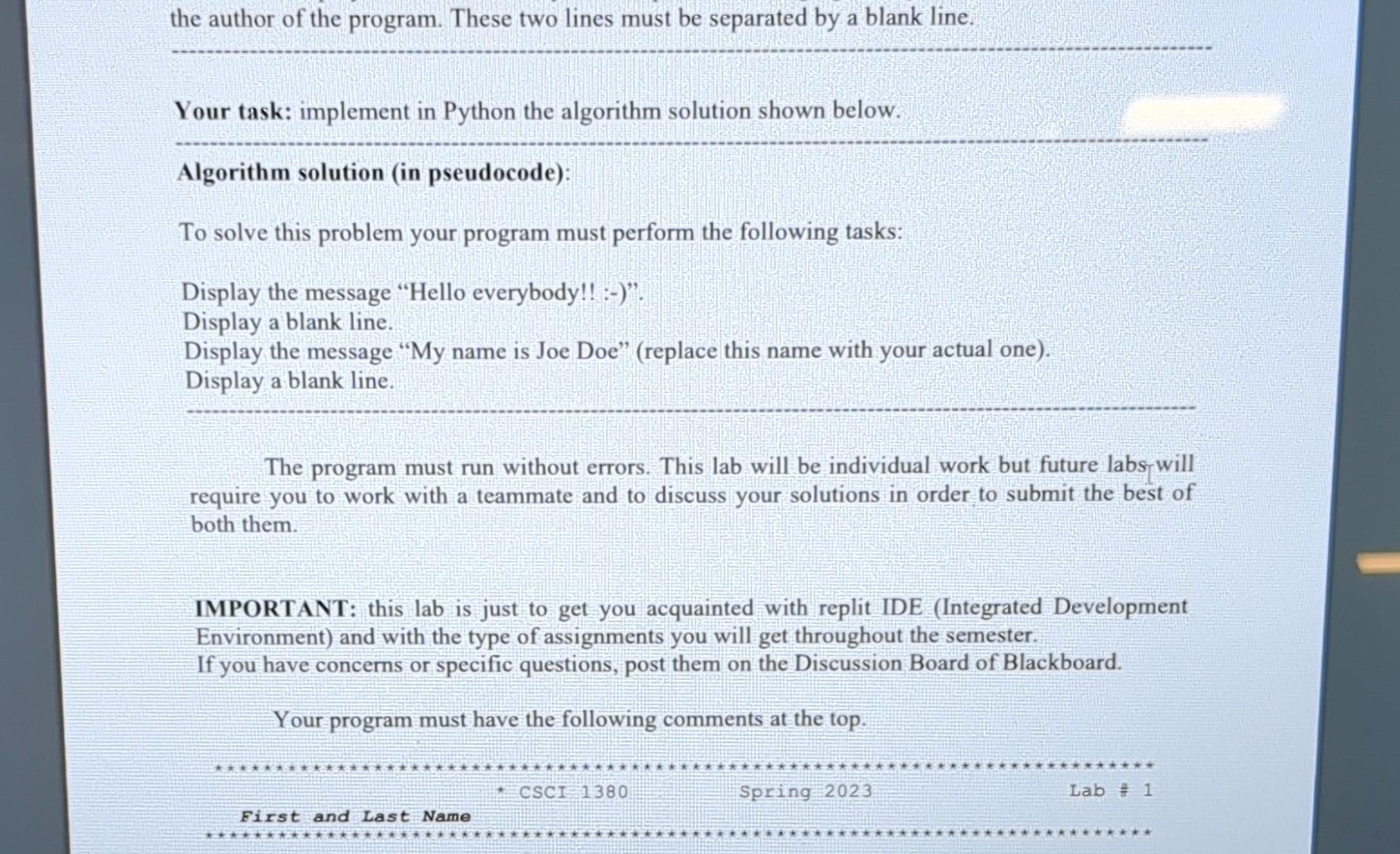 Solved the author of the program. These two lines must be | Chegg.com