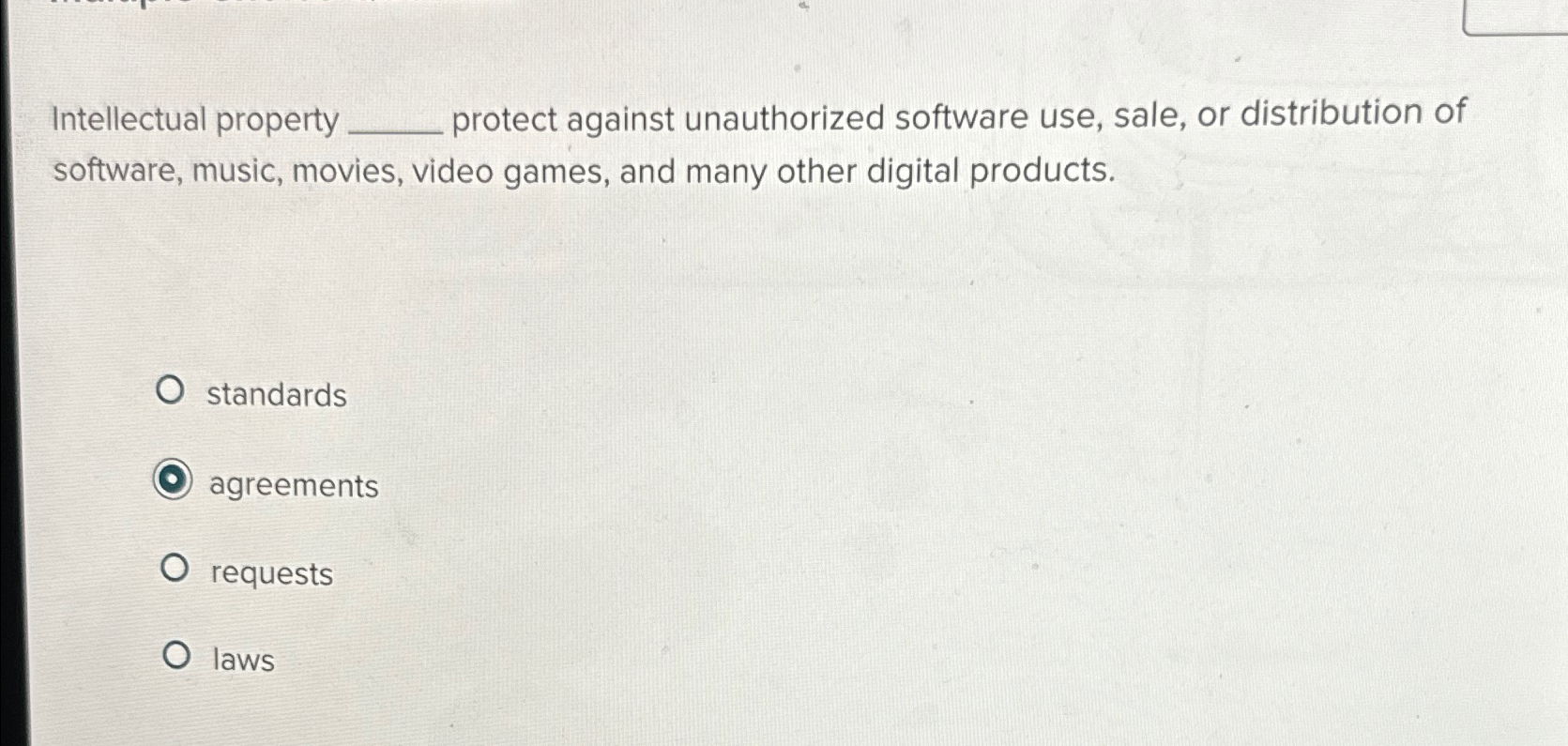 Solved Intellectual property q, ﻿protect against | Chegg.com