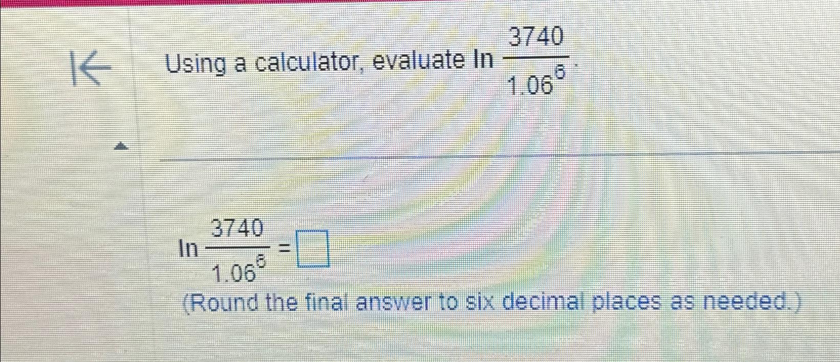 Solved Using a calculator, evaluate | Chegg.com