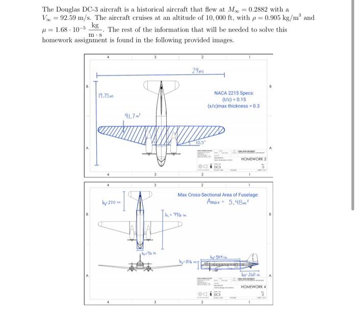 The Douglas DC-3 aircraft is a historical aircraft | Chegg.com