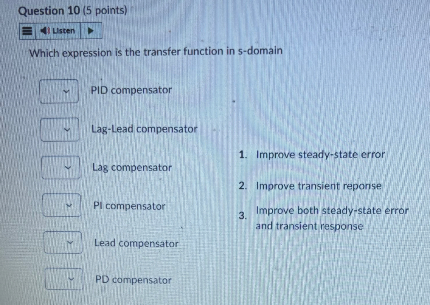 Solved Question 10 (5 ﻿points)Which expression is the | Chegg.com