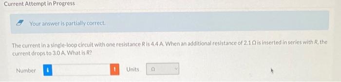 Solved The current in a single-loop circuit with one | Chegg.com