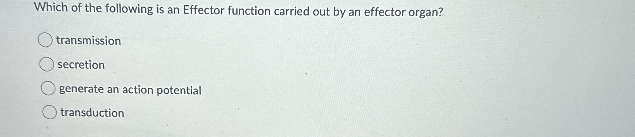 Solved Which of the following is an Effector function | Chegg.com