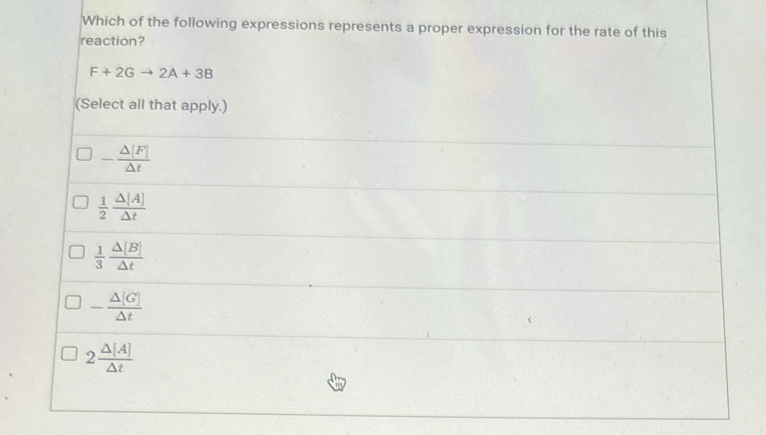 Solved Which of the following expressions represents a | Chegg.com