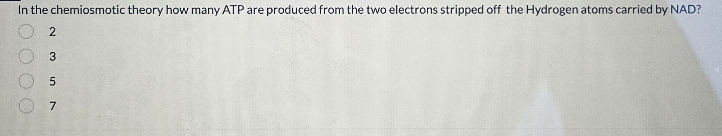 Solved In the chemiosmotic theory how many ATP are produced | Chegg.com