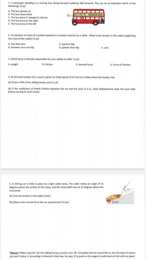 Solved 1. A passenger standing in a moving bus, facing | Chegg.com