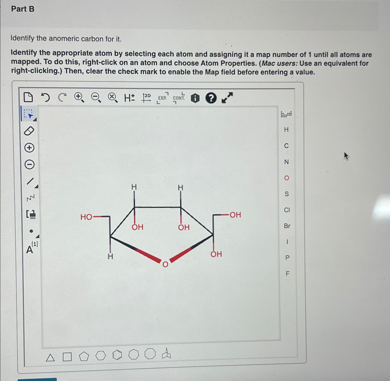 Solved Part BIdentify the anomeric carbon for it.Identify | Chegg.com