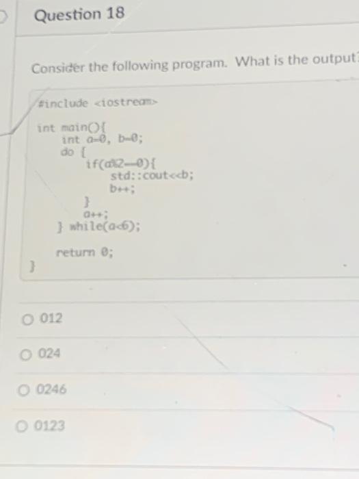 Solved What is the output of the following program? | Chegg.com