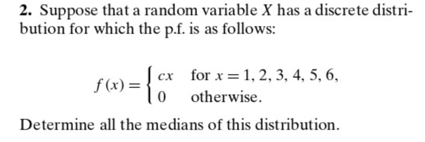 Suppose that a random variable x ﻿has a discrete | Chegg.com