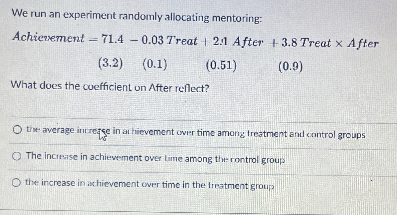 Solved We run an experiment randomly allocating | Chegg.com
