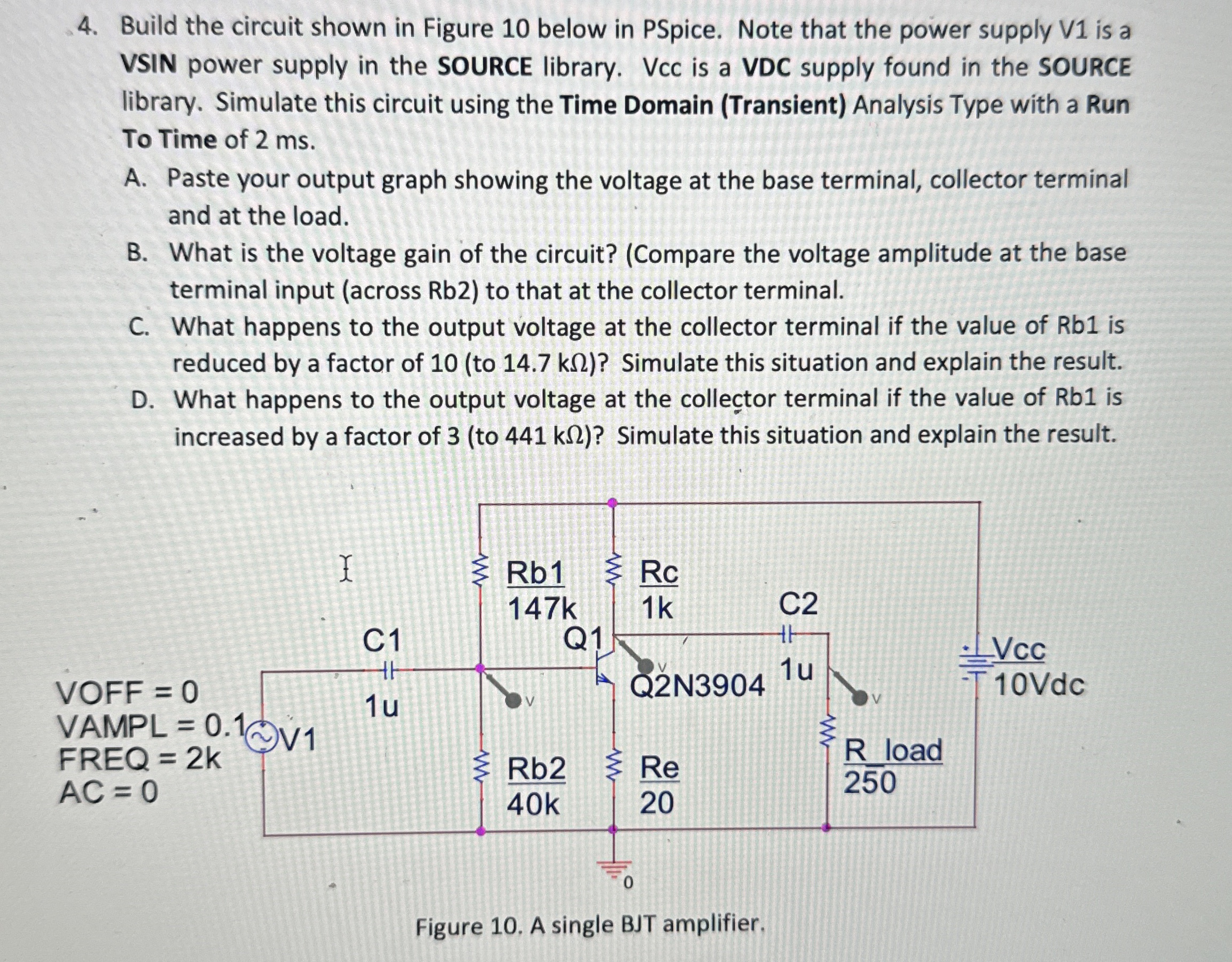 Solved Build the circuit shown in Figure 10 ﻿below in | Chegg.com