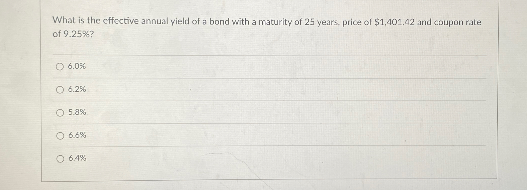Solved What Is The Effective Annual Yield Of A Bond With A 5427