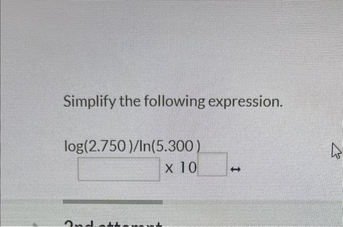 Solved Simplify The Following Expression Chegg