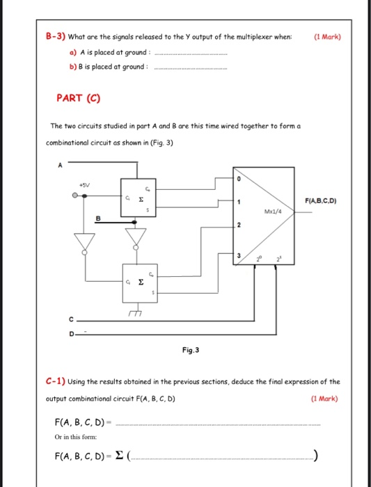Solved EXERCISE 1 (9 Marks) PART (A) Let we consider a Full | Chegg.com