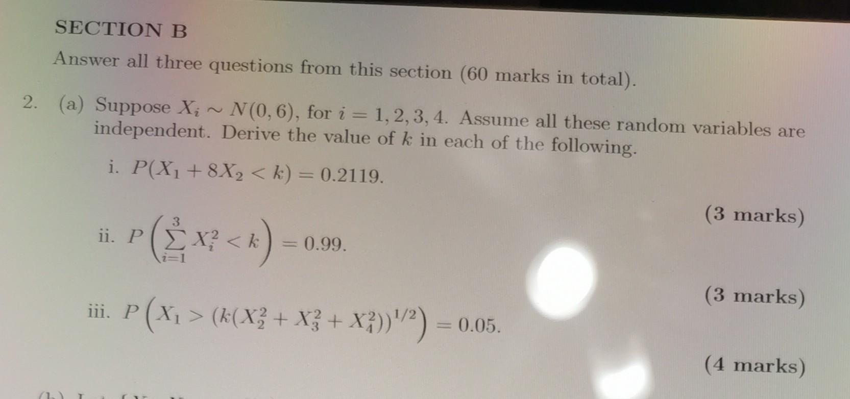 Solved SECTION B Answer all three questions from this | Chegg.com